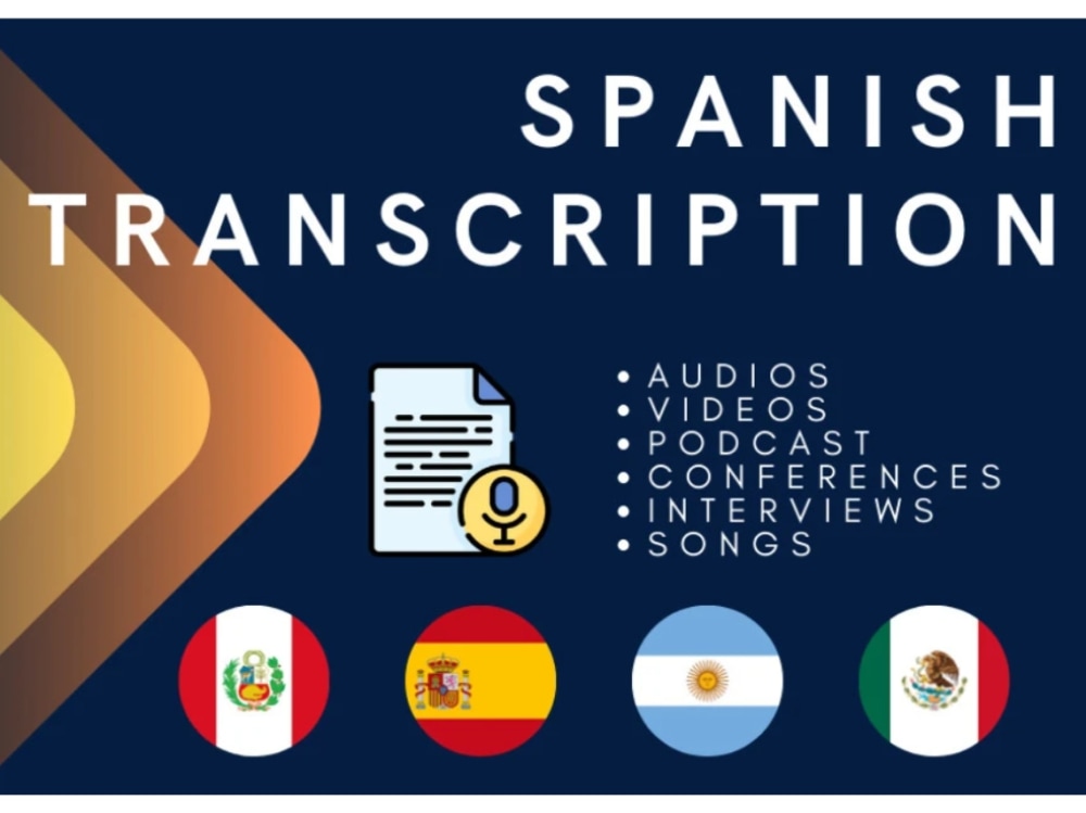 Transcribe any spanish audio or video to text | Upwork