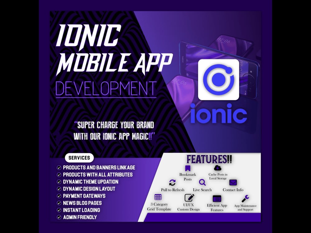 Ionic Framework | Android | iOS | Mobile app development | Experties | Upwork