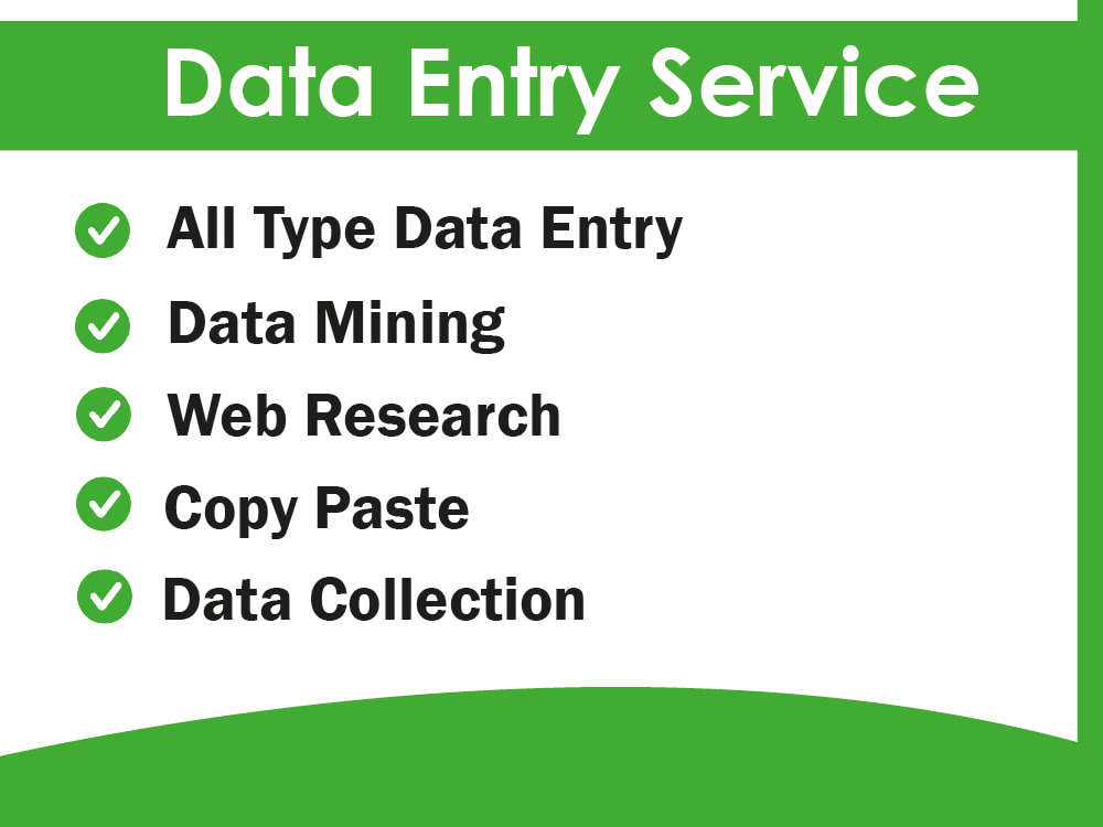 Data Entry Project with Microsoft Office,Excel,Google Spreadsheet etc ...