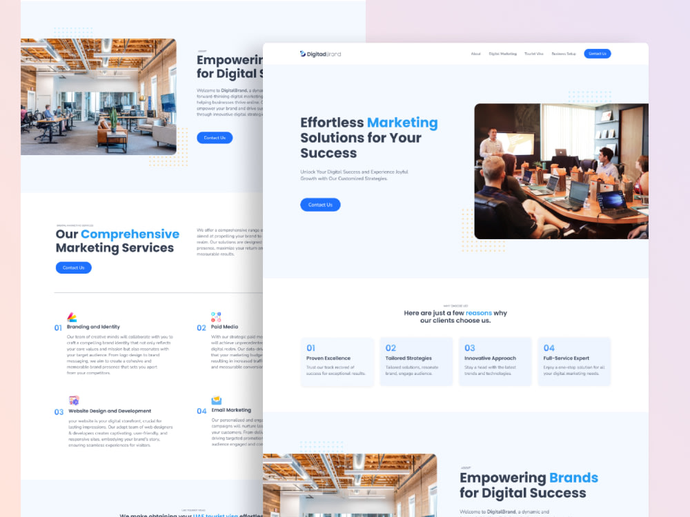 Responsive Website Landing Page UI UX Design in Figma | Upwork