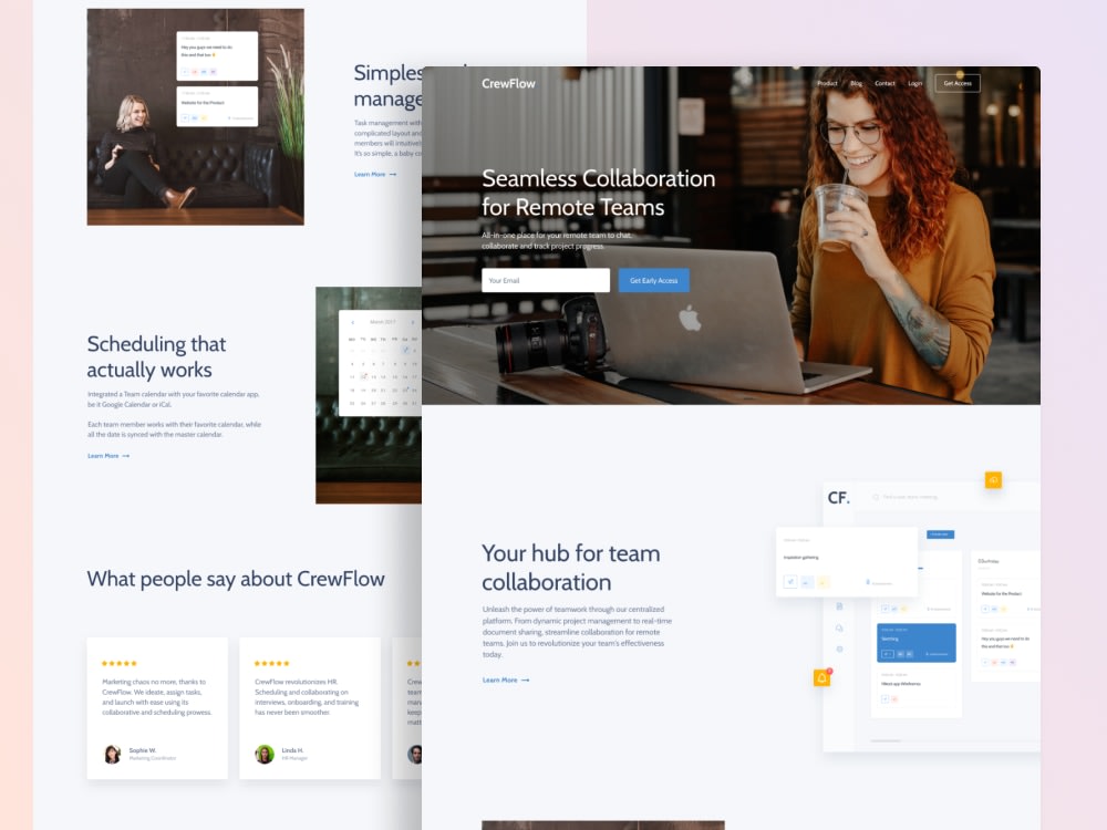 Responsive Website Landing Page UI UX Design in Figma | Upwork