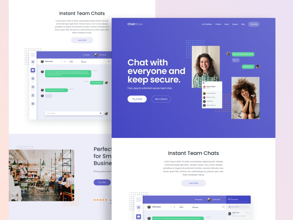 Responsive Website Landing Page UI UX Design in Figma | Upwork