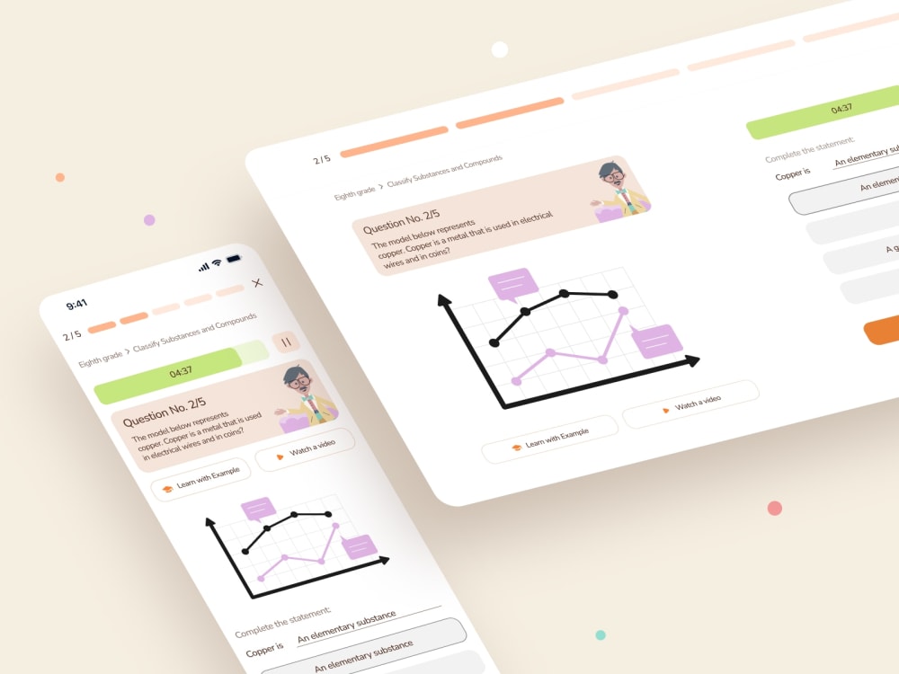 A UI/UX Design Solutions For an Educational Mobile/Web Application ...