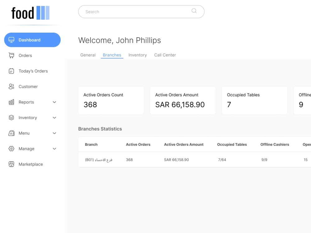 Pos restaurant management UX design in figma | Upwork