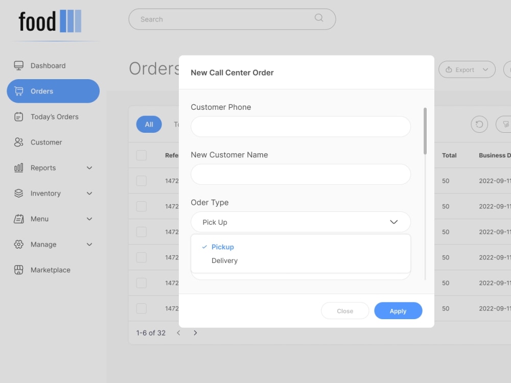 Pos restaurant management UX design in figma | Upwork