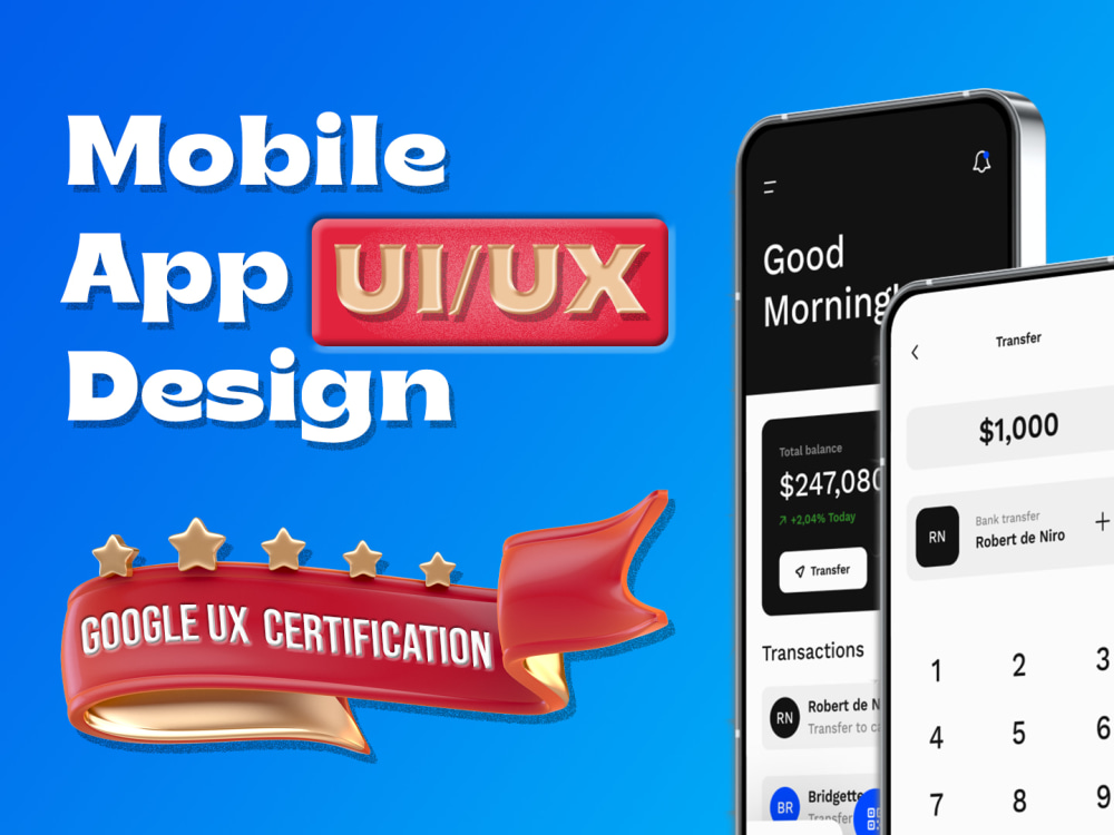 A clean mobile app UI UX design | Upwork