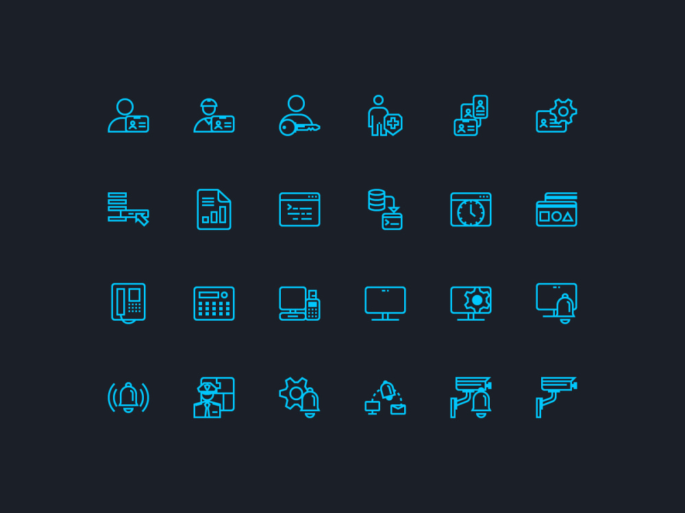 Unique, simple and modern custom icon set | Upwork