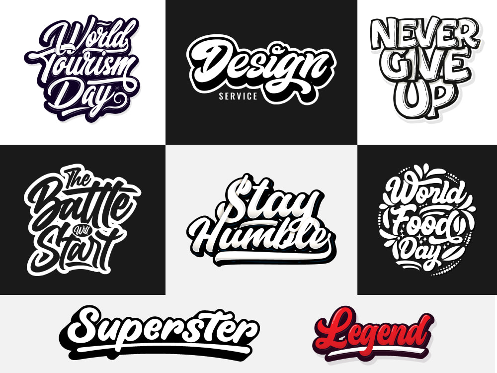 Custom typography t shirt and text or font logo design | Upwork