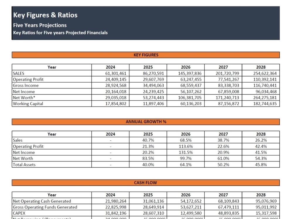 Financial analysis, projections and financial model with Comments | Upwork