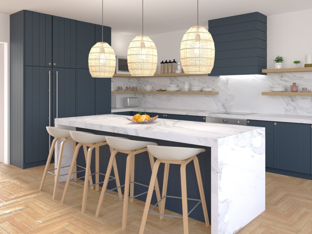 A full kitchen design including high res render images and detailed 2d ...