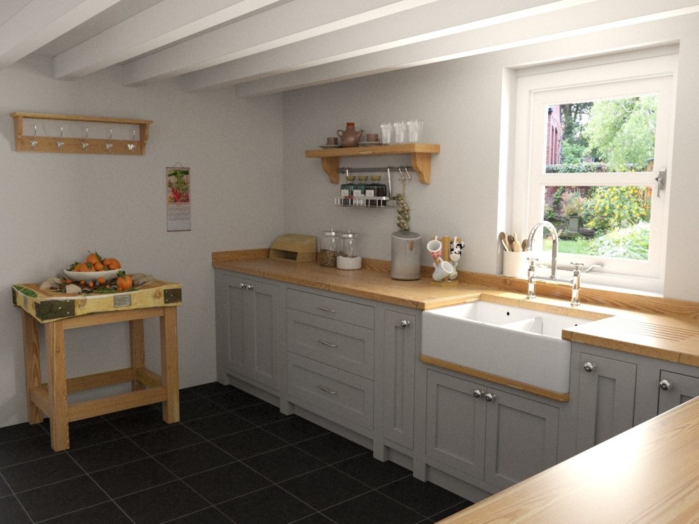 A full kitchen design including high res render images and detailed 2d ...