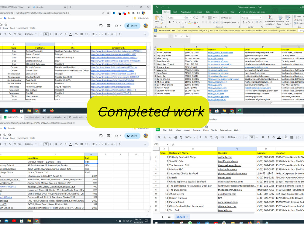 Professional data entry, virtual assistant, web research, copy-paste | Upwork