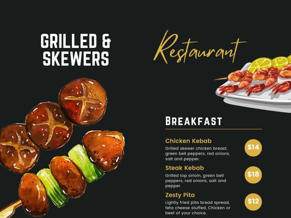 Custom Menu Card Design Services: Make Your Culinary Creations Shine ...