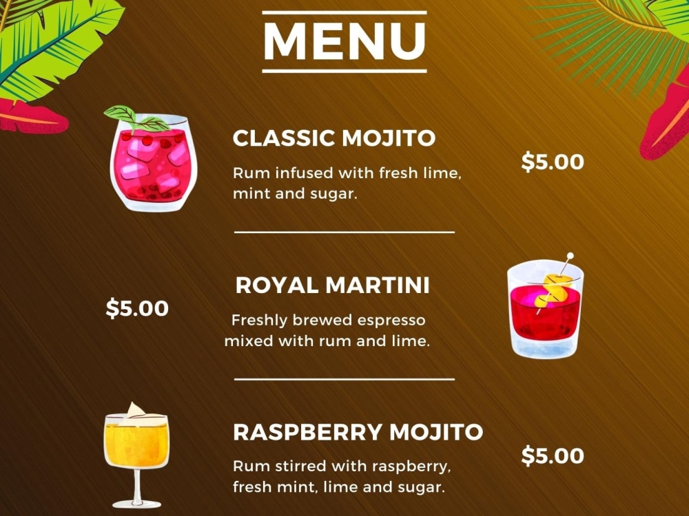 Custom Menu Card Design Services: Make Your Culinary Creations Shine ...