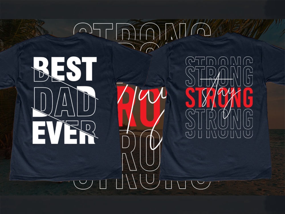 A trendy good looking outstanding t shirt design for print on-demand ...