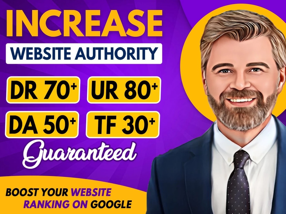 Increase domain rating DR, moz da, trust flow tf, url rating ur | Upwork