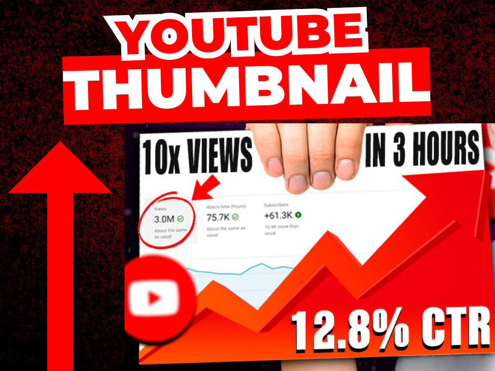 High CTR Youtube Thumbnail Design | Click Worthy | Upwork