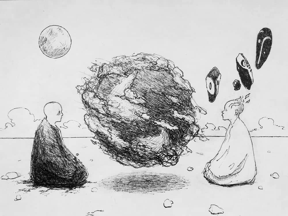 An amazing black-and-white ink illustration | Upwork