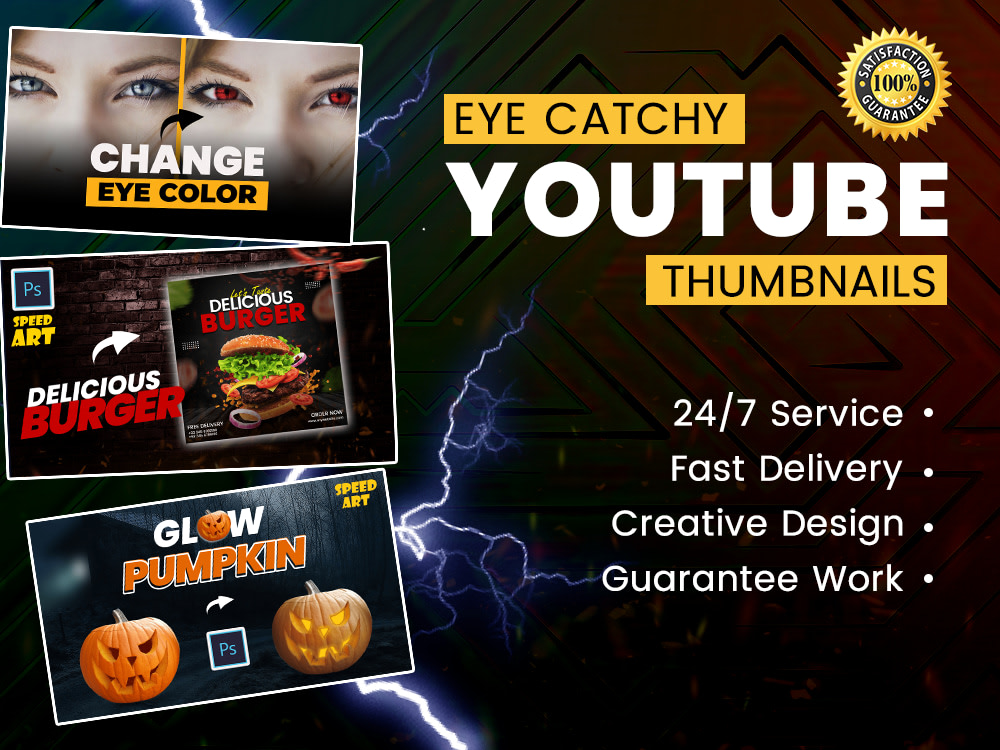 Great catchy youtube thumbnail | Upwork