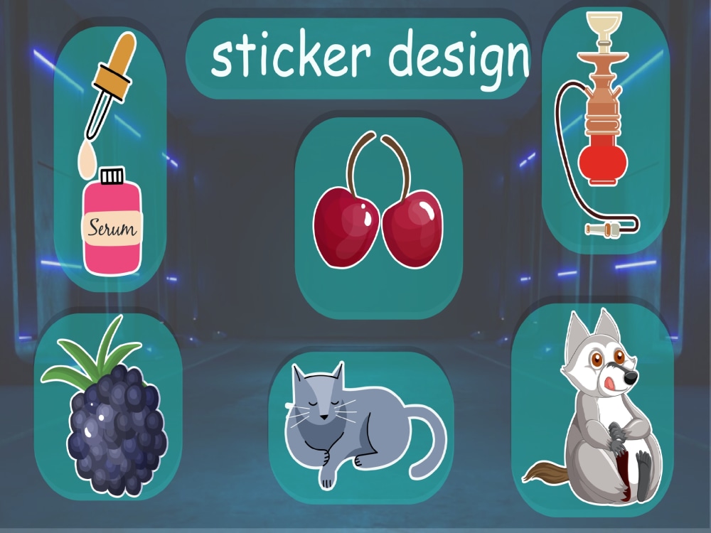 Create a sticker packs custom design | Upwork