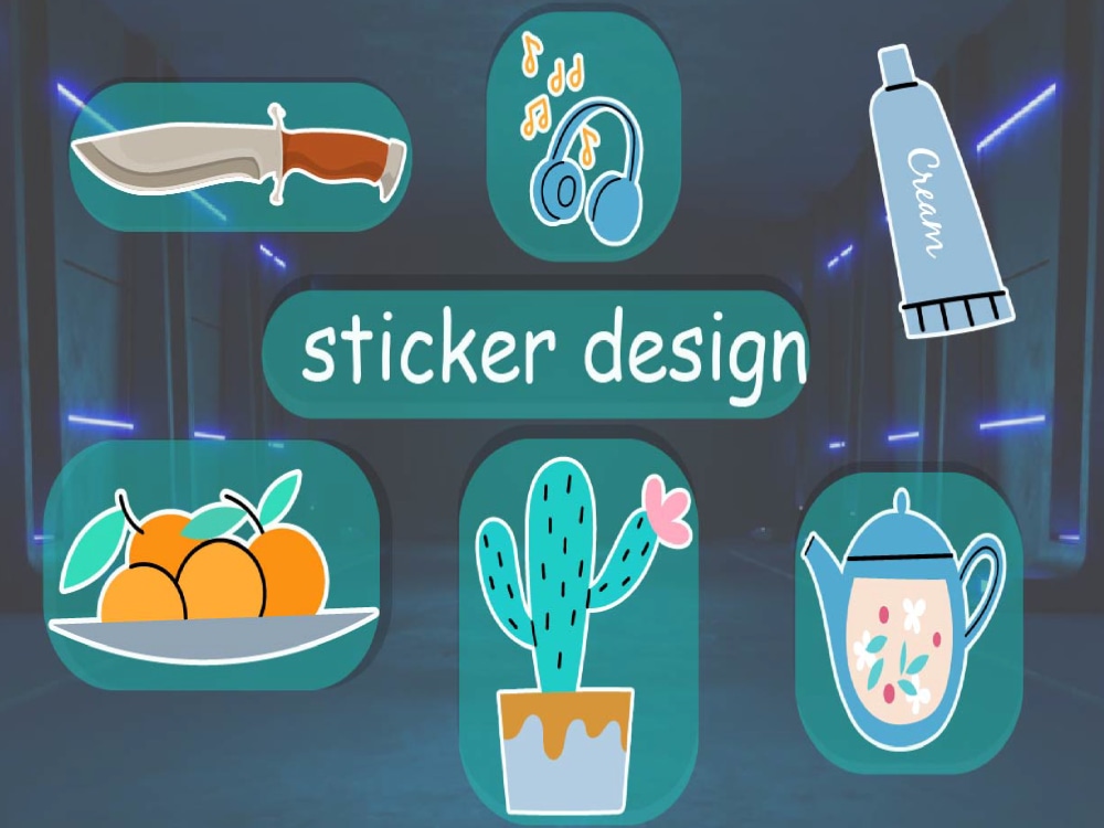 Create a sticker packs custom design | Upwork