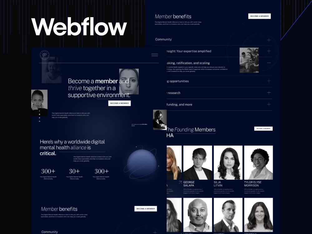 Modern Responsive Webflow website design and development | Figma to ...
