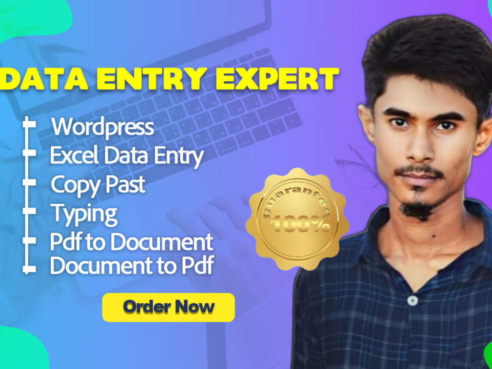 Do excel data entry,copy paste,translation,pdf convert etc | Upwork
