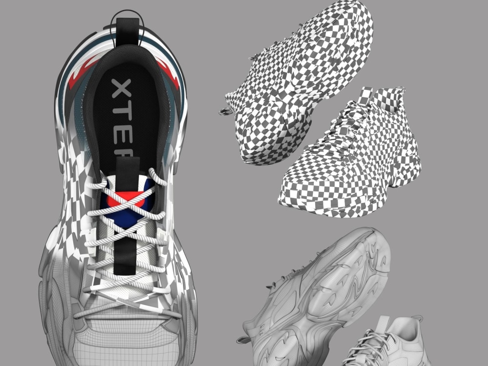 3d shoe animation, 3d shoe render and 3d shoe modeling 3d shoe design ...
