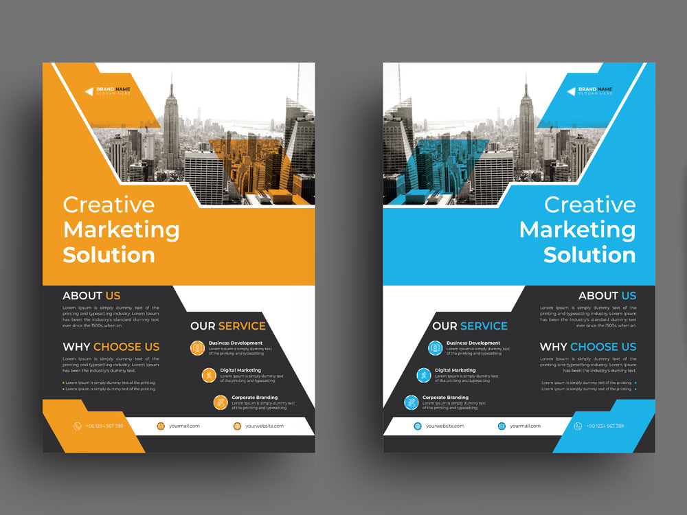 Awesome print-ready business flyers and corporate flyer design | Upwork