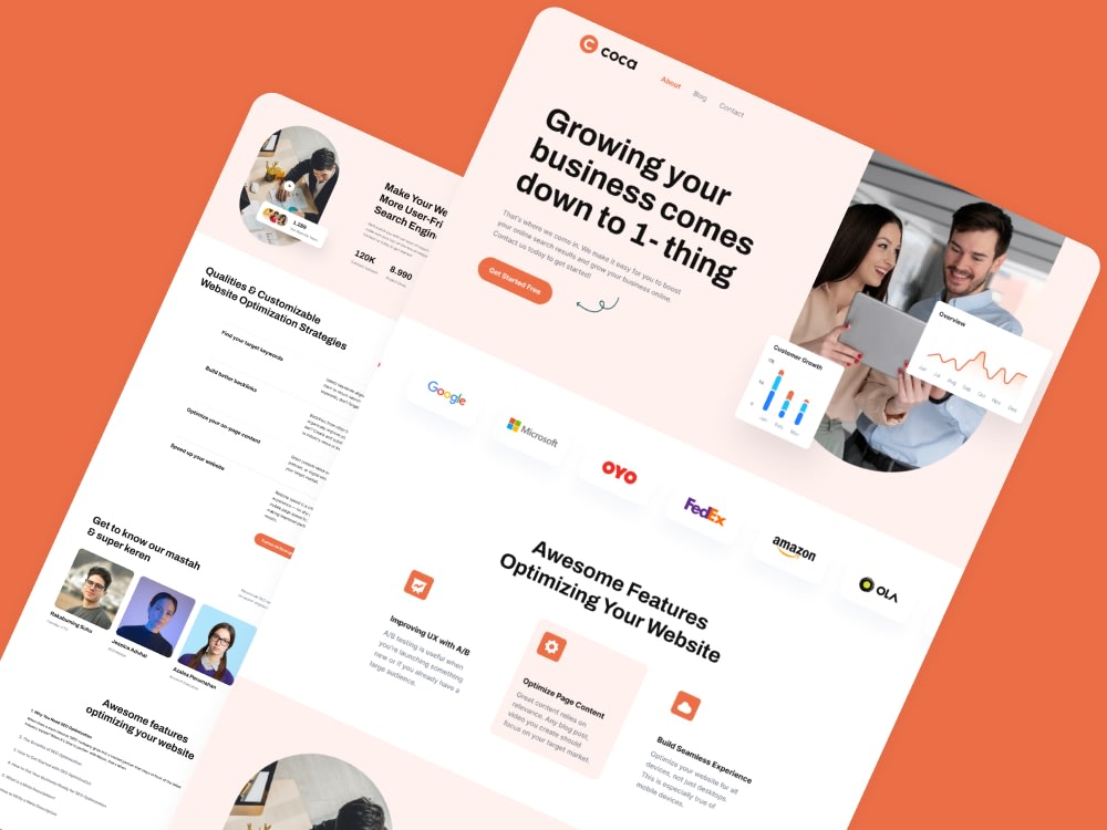 Responsive Web UI/UX Design, Web UI or Landing page UI Design in Figma | Upwork