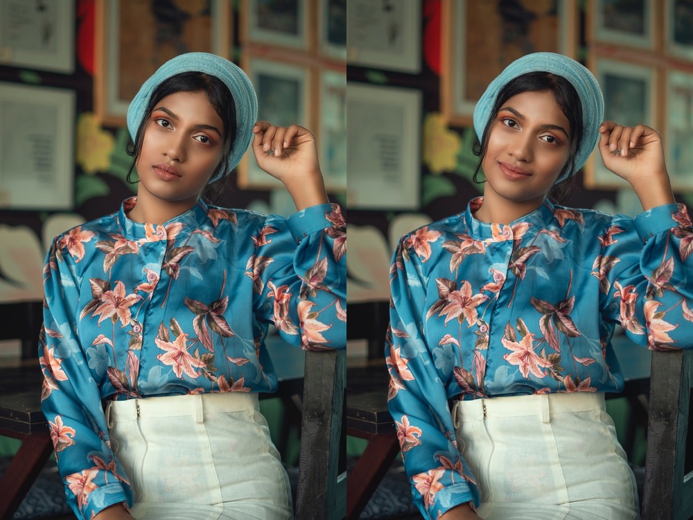 Smile photo manipulation, add fake smile, remove braces whiten teeth ...