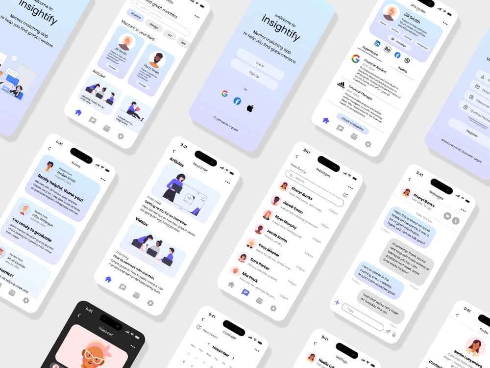 A mobile app wireframes and working prototype | Upwork