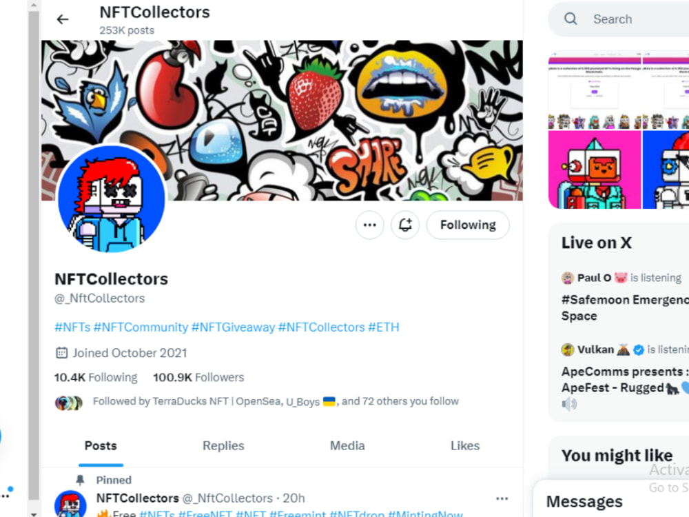 Community maneger for twitter project | Upwork