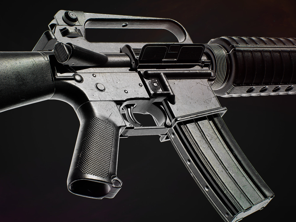 A game-ready Realistic 3D Weapon | Upwork