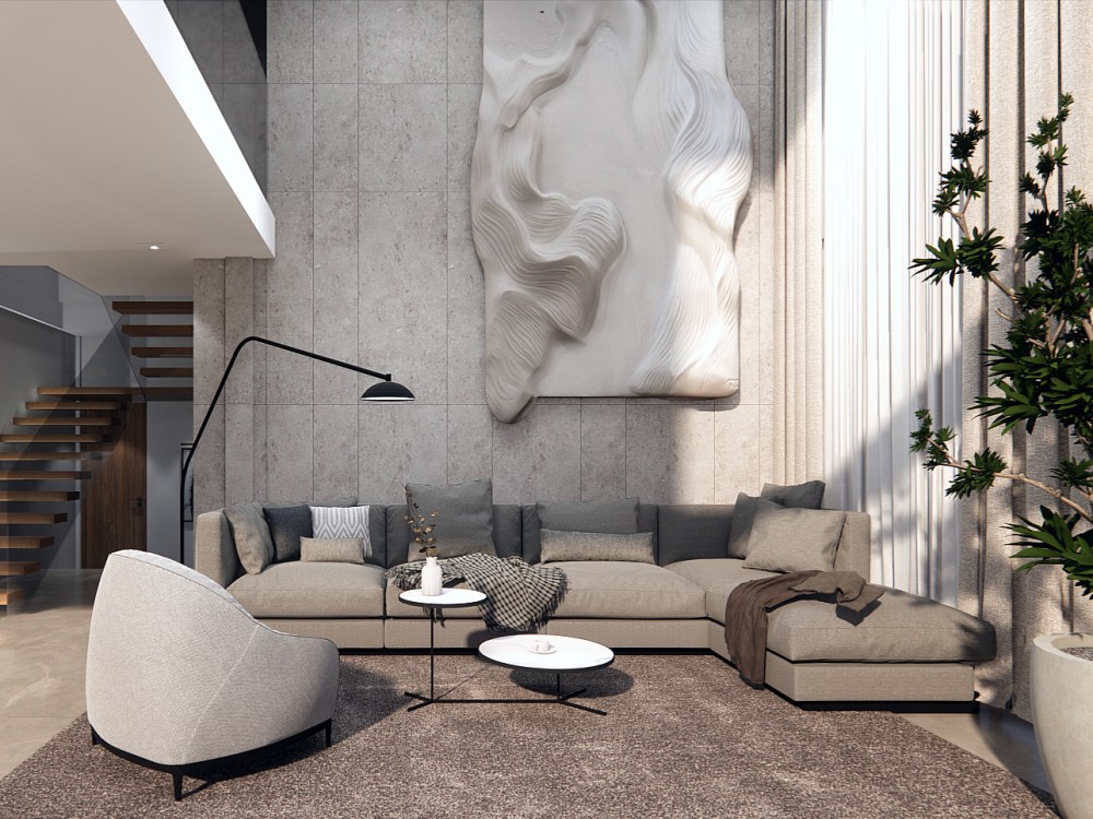 The full interior design service for modern minimalist design styles ...