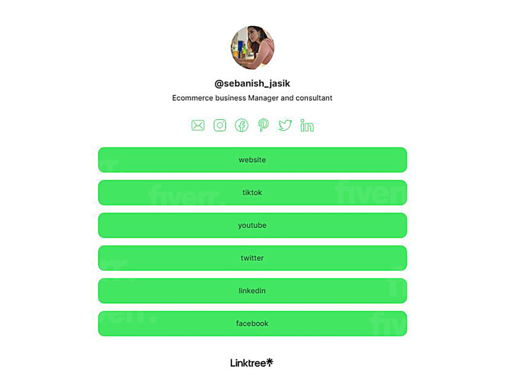 A professional full customize bio landing page for your business | Upwork