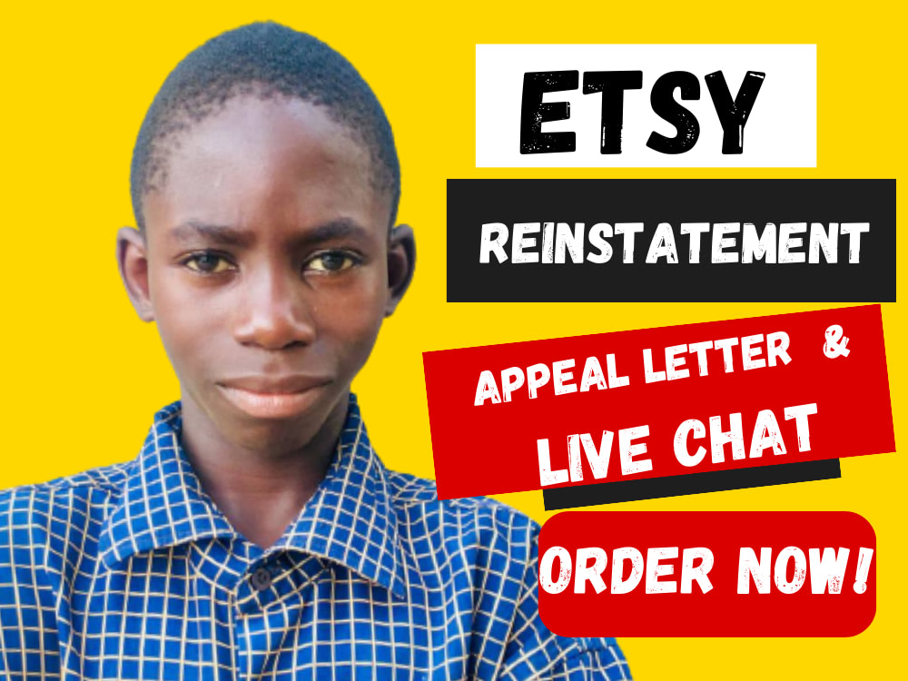 Etsy store reinstatement with appeal letter and live chat | Upwork