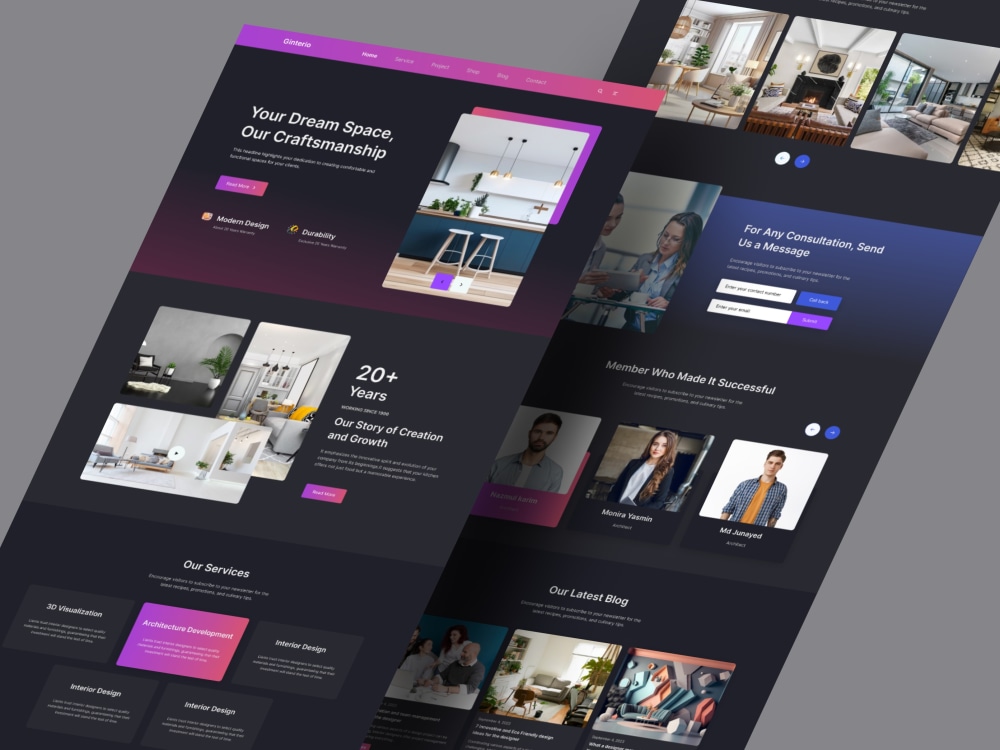 Creative, Responsive Website, Landing Page UI/UX Design in Figma | Upwork