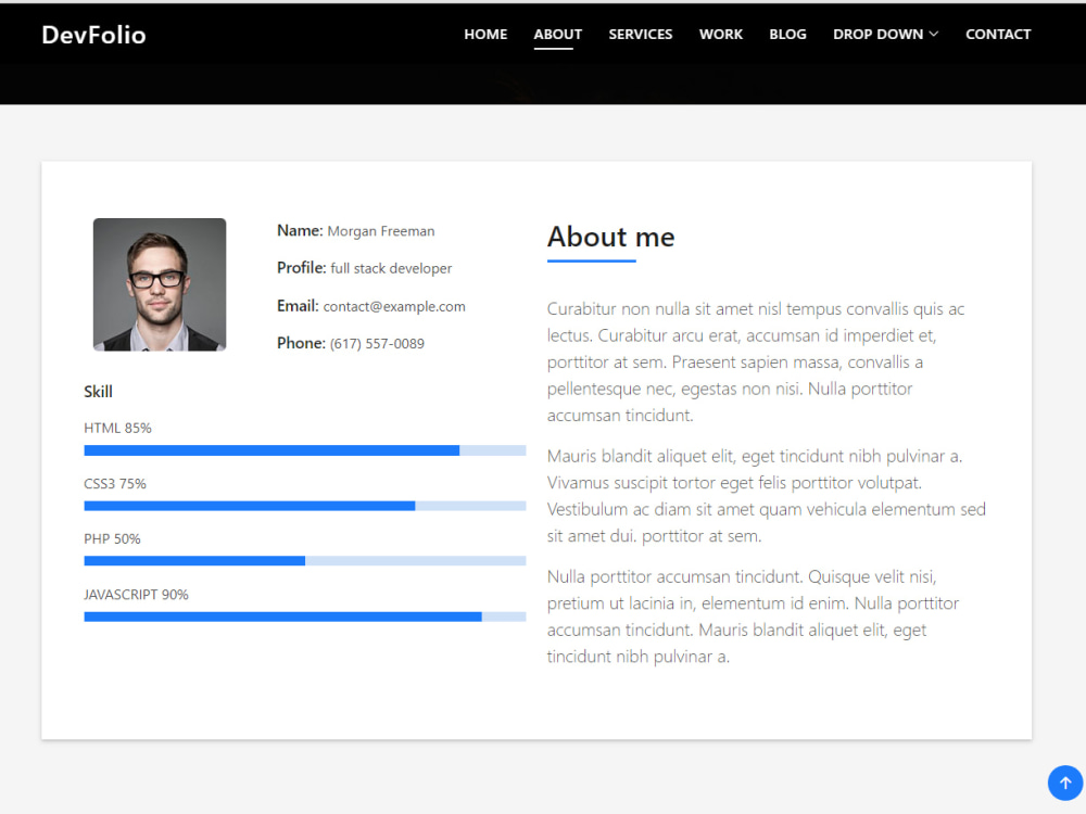 An amazing portfolio for Programmer and web developer | Upwork