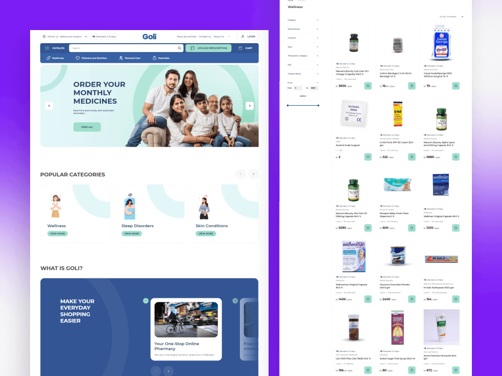 A complete UX/UI e-commerce website design | Upwork