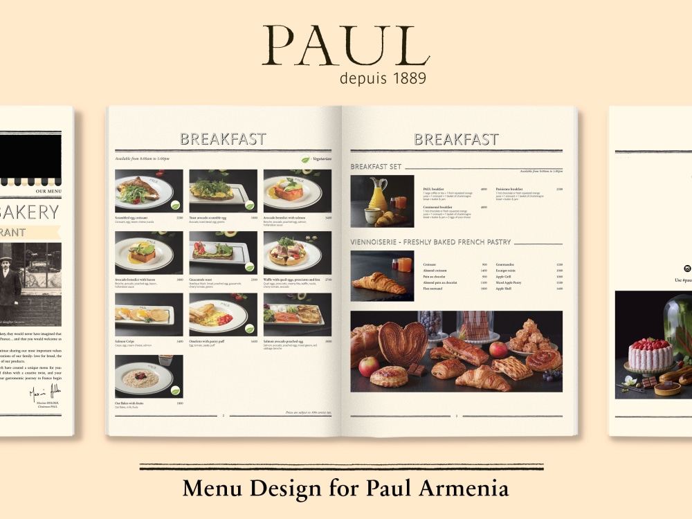 An eye-catching menu design for your restaurant/cafe in 10-30 days ...