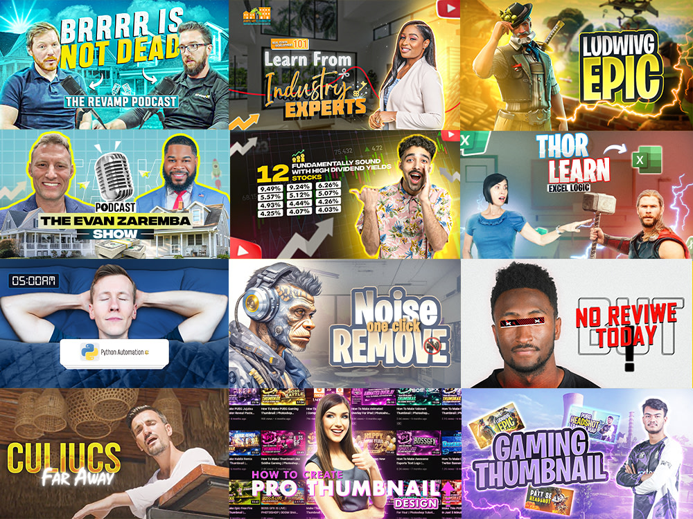 YouTube eye-catchy click thumbnail | Upwork