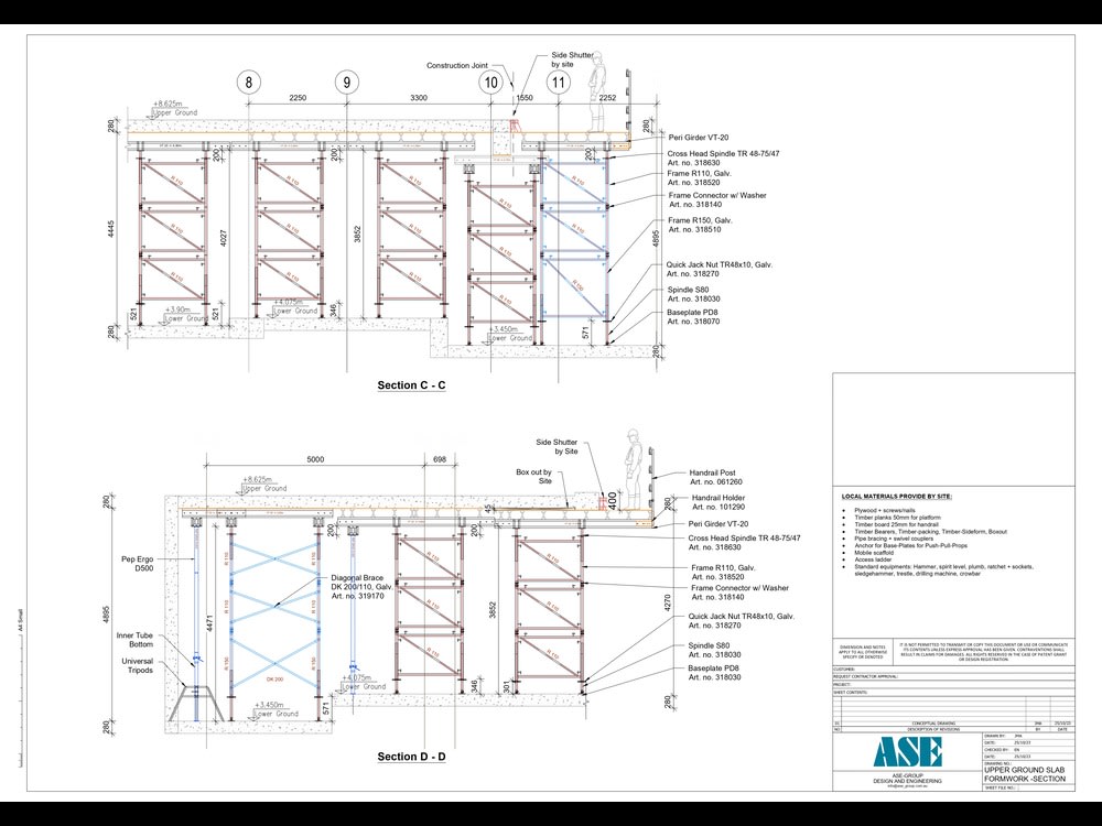 A detailed and safe formwork / scaffolding design | Upwork