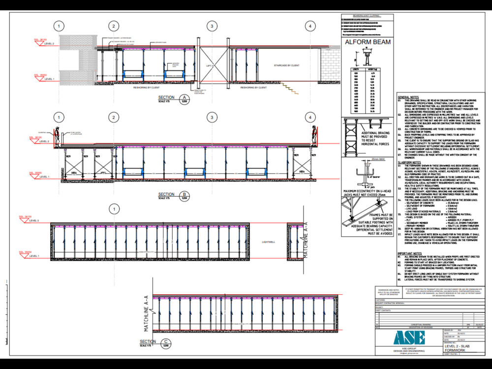 A detailed and safe formwork / scaffolding design | Upwork