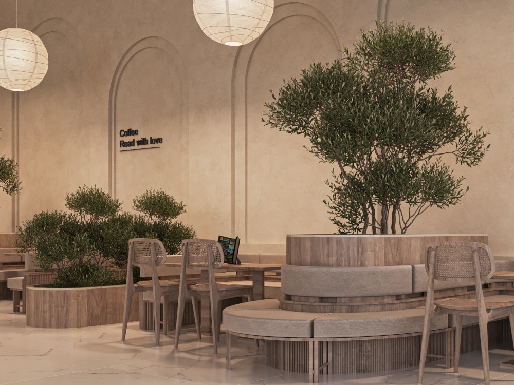 Cafe interior design render | Upwork