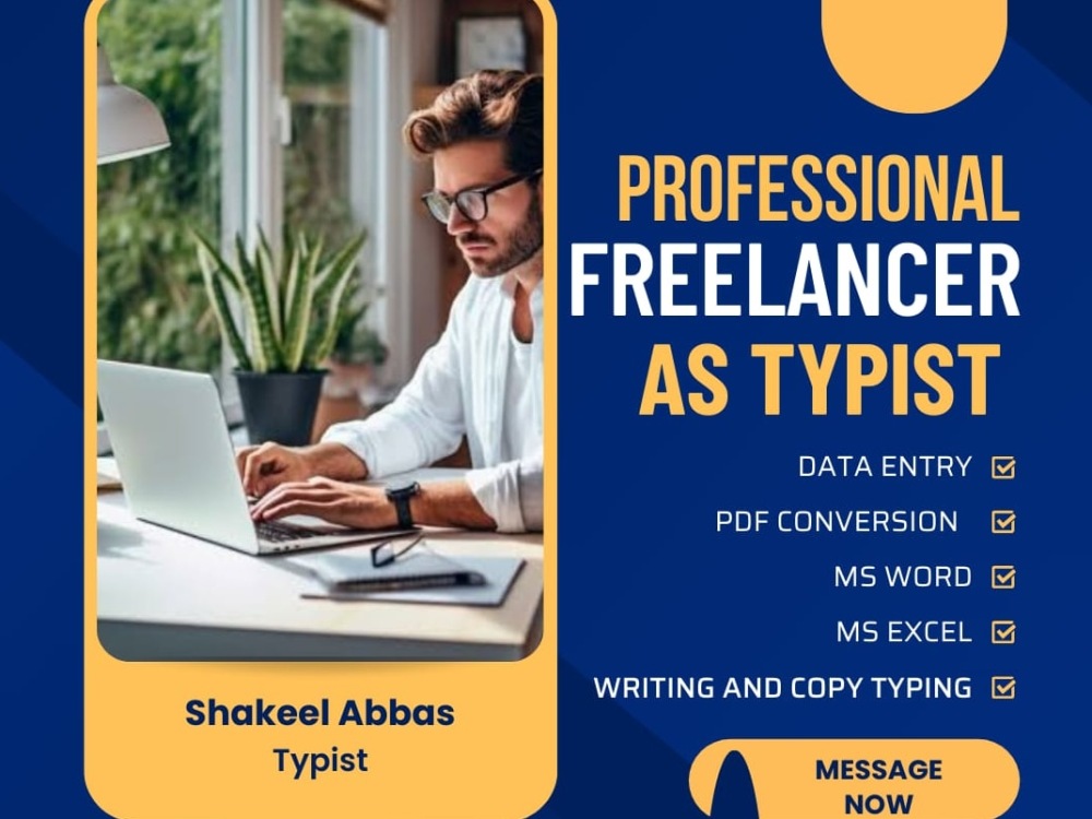 Data Entry, Typing, Copy Typing, PDF To Word and Excel, Handwriting ...