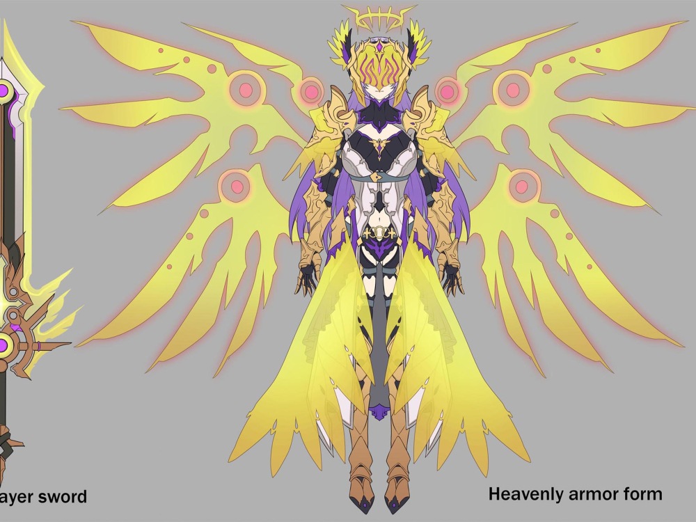 Anime/Manga/JRPG style character sheet and character/monster design ...