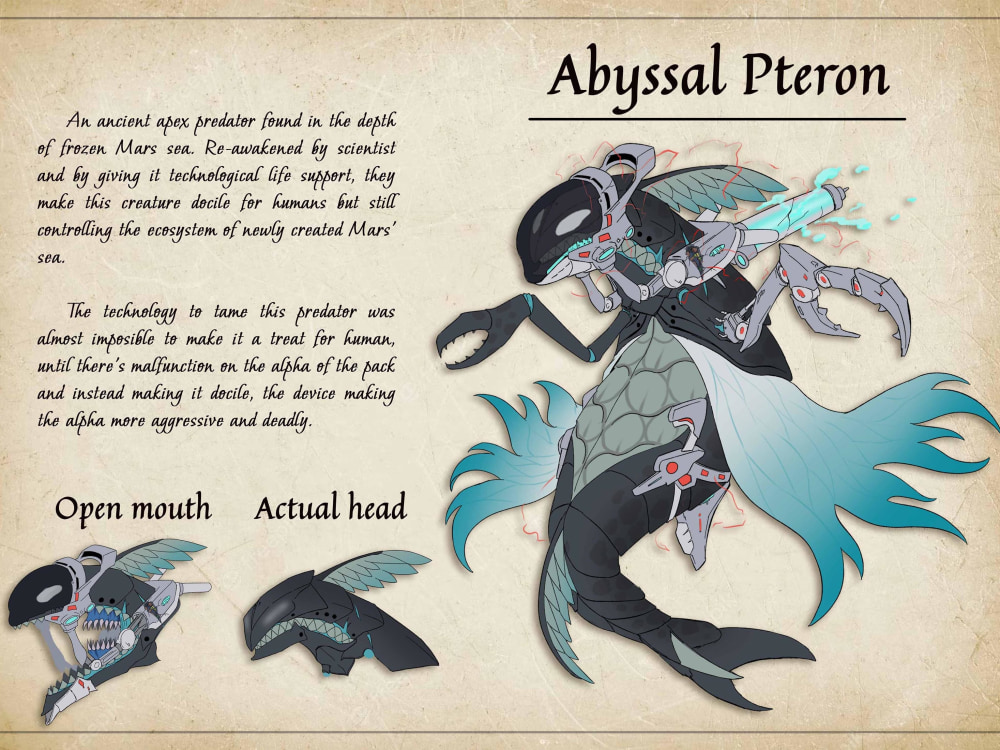 Anime/Manga/JRPG style character sheet and character/monster design ...