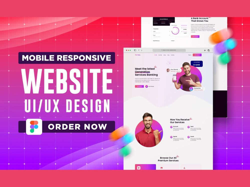 A responsive website design in figma | Upwork