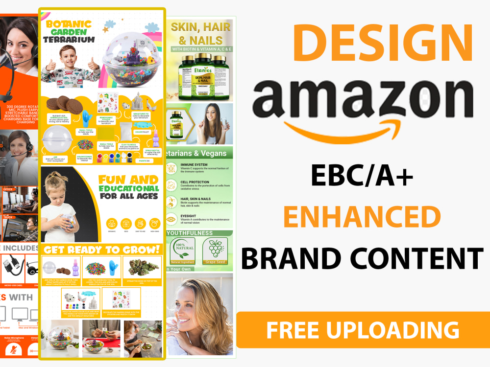Amazon A+ Content Enhanced brand content EBC A Plus Content | Upwork